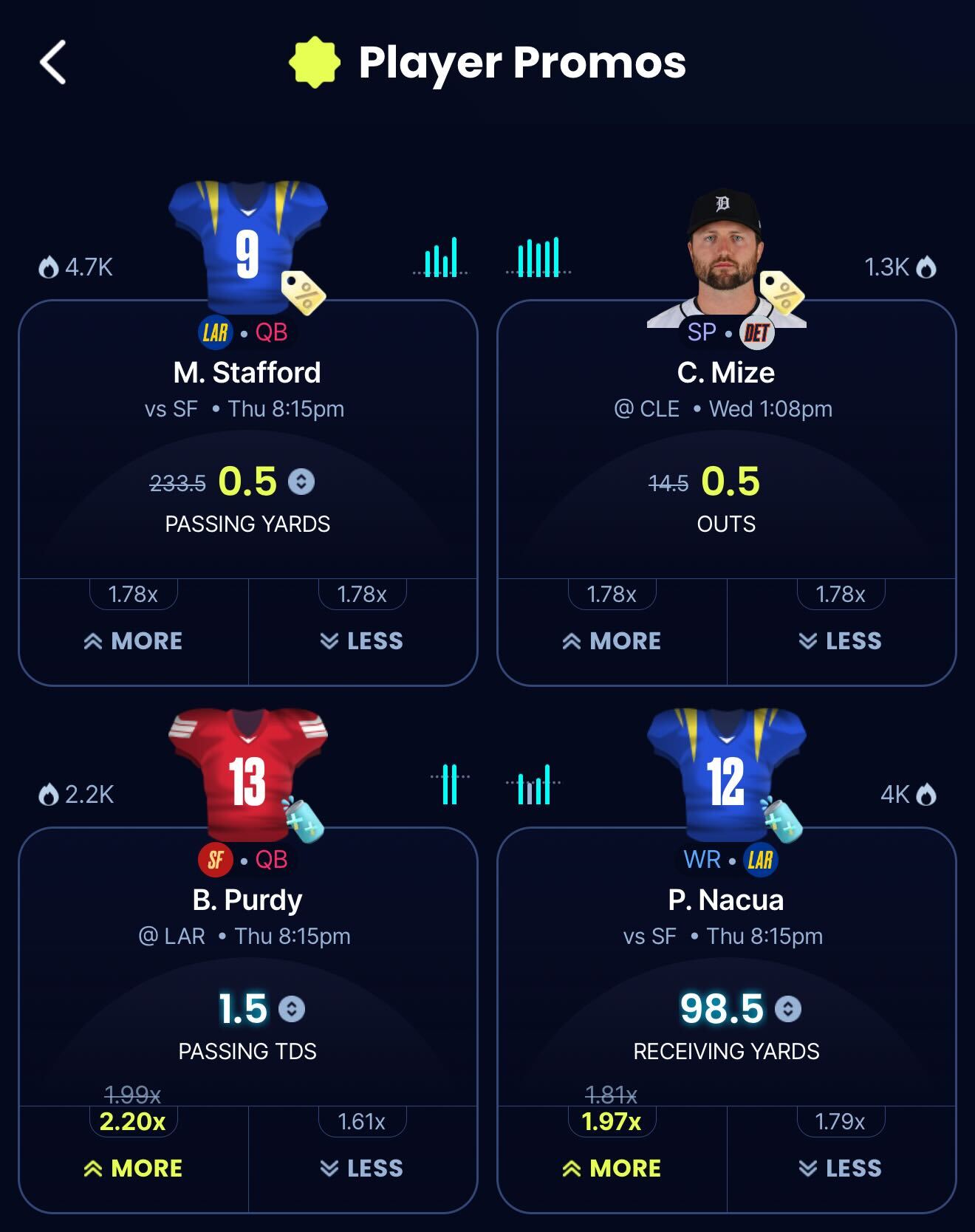 NFL Week 1 Props: Betting Guide and Cheat Sheet